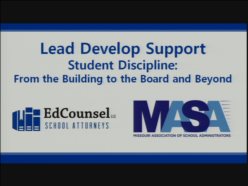 LDS: Student Discipline: From the Building to the Board and Beyond